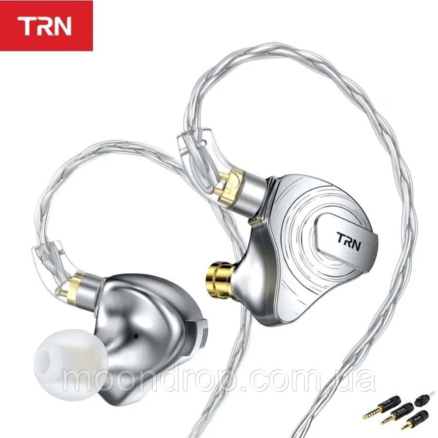 TRN ST5 - это гибридные наушники (1DD+4BA) с сменными Jeck 2.5/3.5/4.4 ...