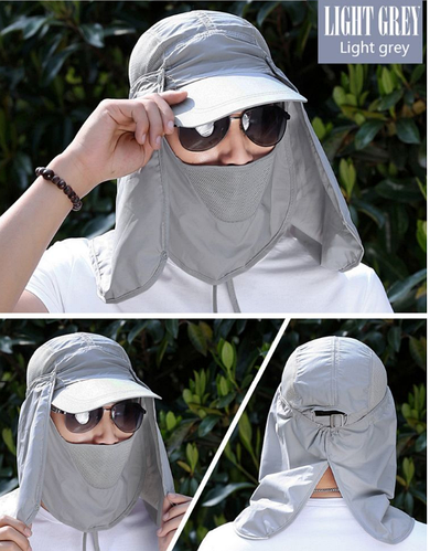 Купить Легкая кепка солнцезащитная бейсболка летняя от солнца с защитой ...