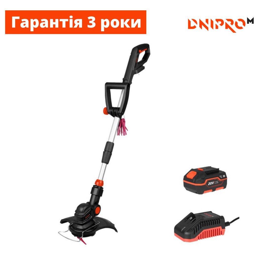 Акумуляторний тример Dnipro-M DTC-200 + Батарея Dnipro-M BP-240 4 А/г + Зарядка Dnipro-M FC-230 ...