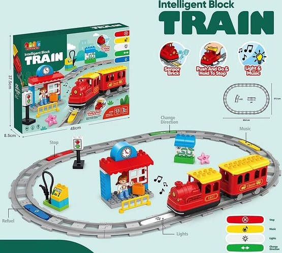Конструктор-залізниця "Intelligent Block Train" (Звукові ефекти та ...