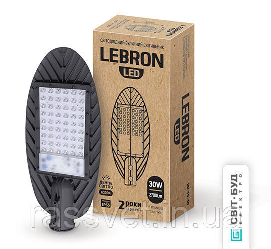 Купить LED світильник вуличний Lebron L-SL, 30W, консольний, SMD, 6200K ...