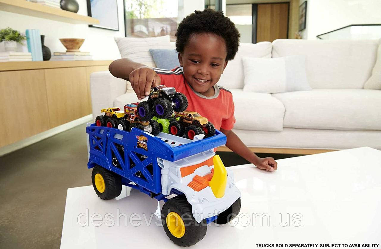 Купить Hot Wheels Monster Trucks Monster Mover Rhino Hauler HFB13 ...