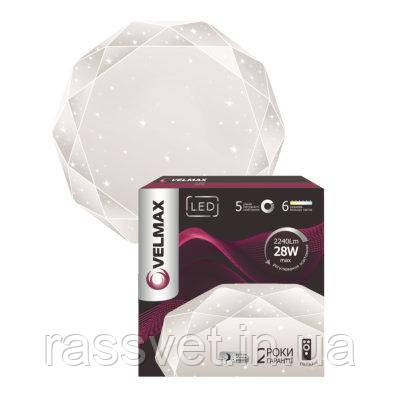 LED світильник VELMAX V-CL-DIAMOND, 30W, smart, 3000K-6500K, 2400Lm ...