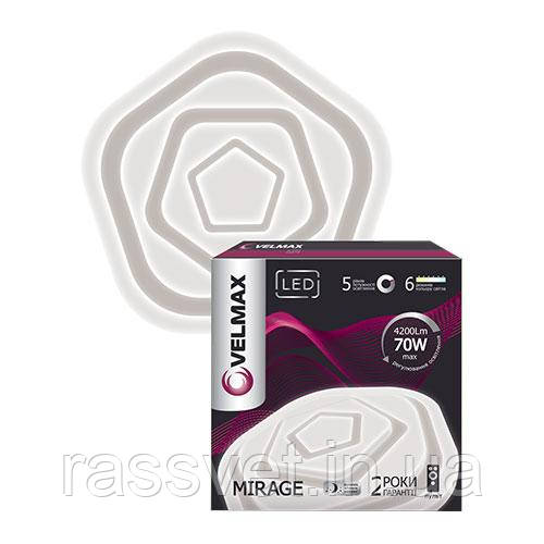 LED світильник VELMAX V-CL-MIRAGE, 70W, smart, 3000K-6500K, 4200Lm ...