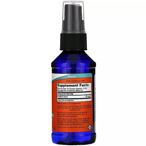 Купить Коллоидное серебро NOW Foods SILVER SOL 10 PPM LIQUID 4 FL OZ ...