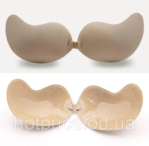 Купить Женский бюстгальтер невидимка Fly Bra с эффектом Push Up B,C (бежевый) [ОПТ], цена 71 ...