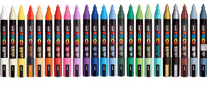 Маркеры Posca PC-5M набор из 24 шт. (ID#1870666342), цена: 4298 ...