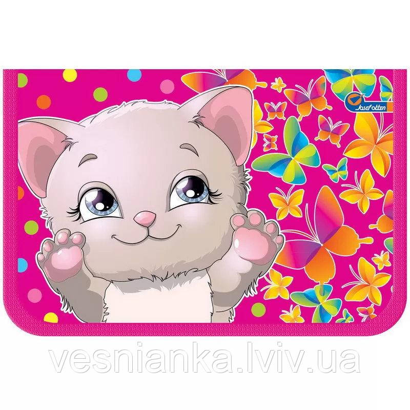 Купить Шкільний пенал книжка 2 відвороти "Кошеня" арт JO-19142 Josef ...