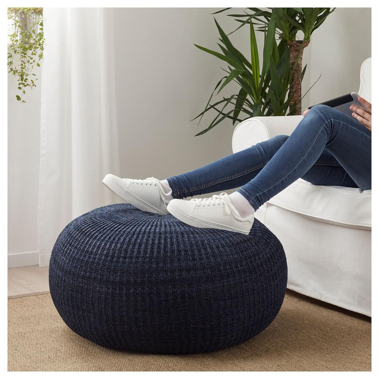 IKEA пуф SANDARED (ИКЕА АВСТРИЯ) Пуф, темно-синій 503.639.70 (ID ...