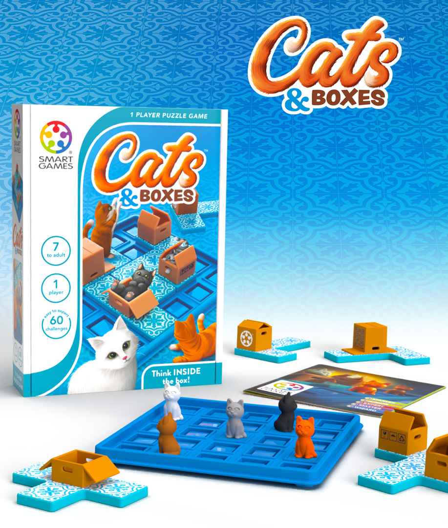 Купить Настільна гра Smart Games Cats & Boxes ( Коти і коробки), цена ...