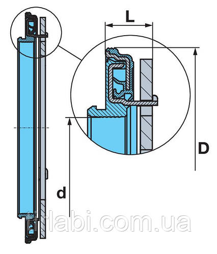 Купить Cальник ступицы прицепа BPW 117.5X158X17.5MM ( ERREVI ), цена ...