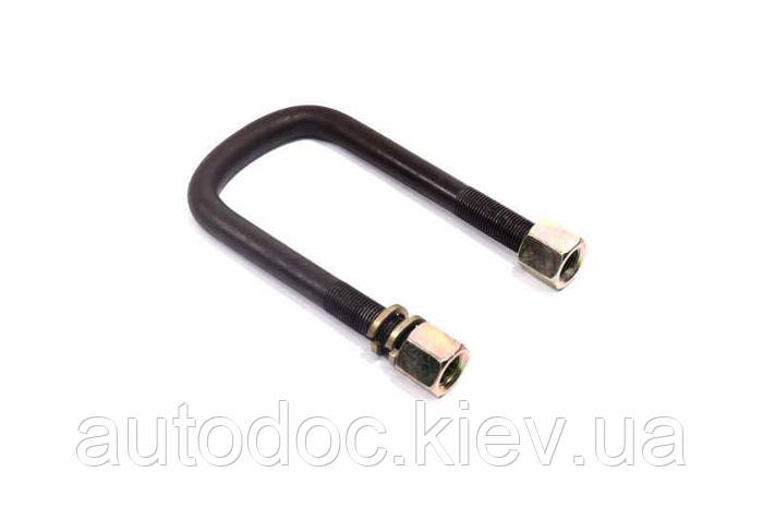 Стремянка рессоры передней ГАЗ 53,3307 М16х1,5 (с высокой гайкой и гров., L=140) , арт.53А ...