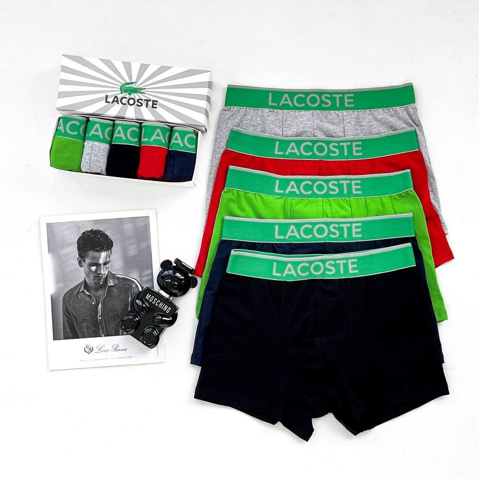Мужские трусы Lacoste комплект 5 пар Мужские трусы боксерки в ...