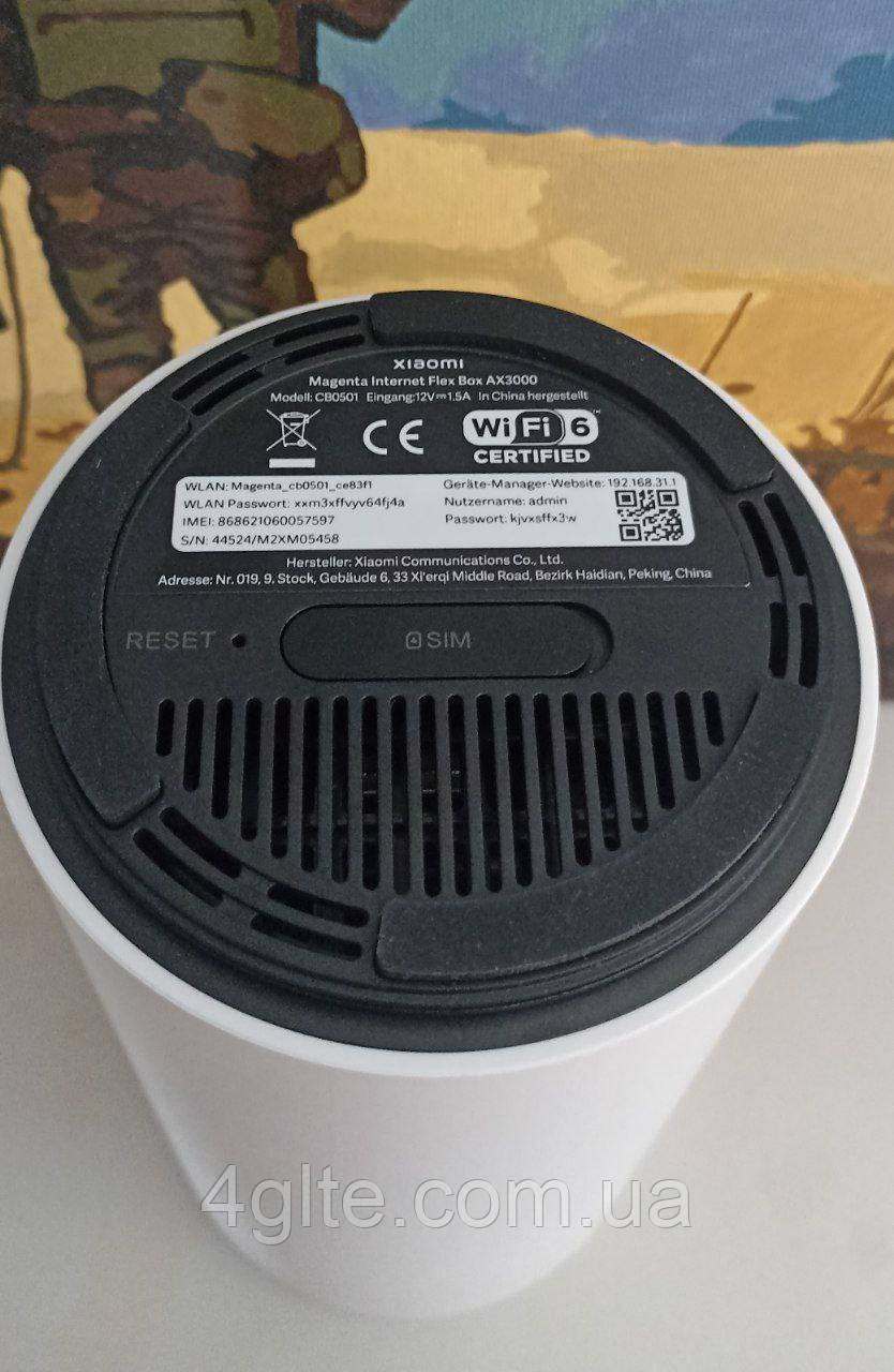 Купить 4G LTE роутер Xiaomi 4G AX3000 (Cat.12, WiFi6, 128 User ...