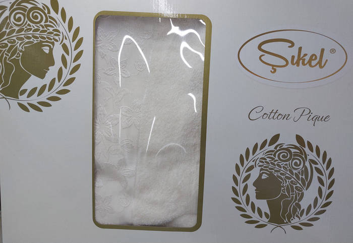 Купить Махрове покривало/простирадло Sikel 160*200см белое, цена 1100 ...