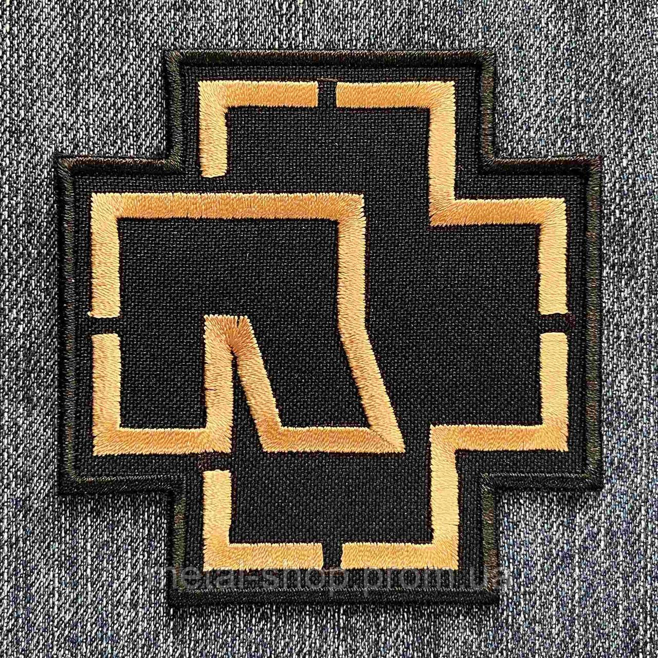 Купить Нашивка Rammstein Cross бронзова вишита вирізана, цена 39 ...