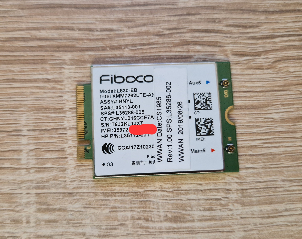 Купити Fibocom L830-EB 4LTE WWAN для HP L35286-005 Intel XMM 7262, ціна ...