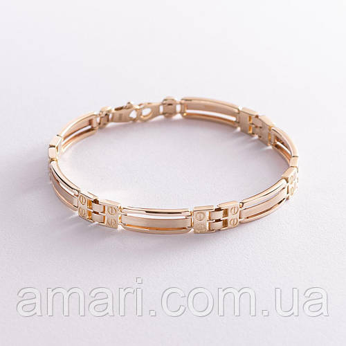 Чоловічий браслет у жовтому золоті б05006 (ID#1872328595), ціна: 46731 ...