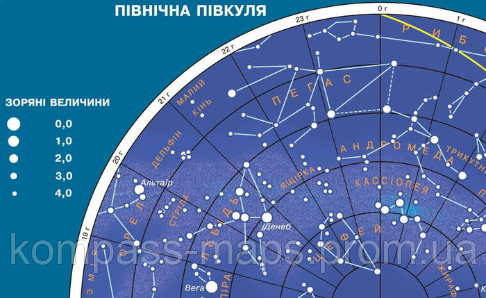 Купити Плакат Зоряне небо 65x45 см картон (4820114951298), ціна 94 ...
