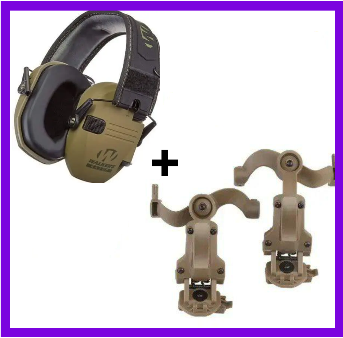 Купити Навушники активні Walkers Razor Slim USA з кріпленням на шолом ...