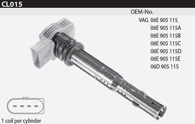 Катушка зажигания Volkswagen Touareg (7L / 7P) / Audi A4 (8K) / A5 (8T ...