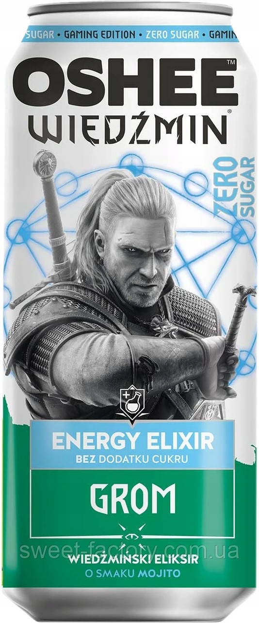 Купити Енергетик Oshee Witcher Thunderbolt Grom Mojito без цукру 500ml ...