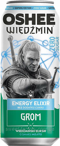 Купити Енергетик Oshee Witcher Thunderbolt Grom Mojito без цукру 500ml ...