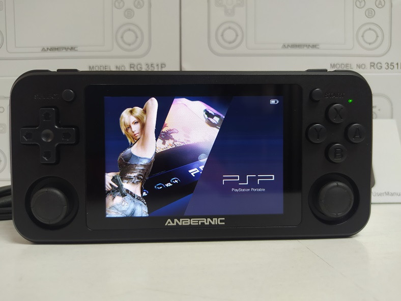 Купить Приставка карманная PSP Anbernic RG351P черная Play Station 1 ...
