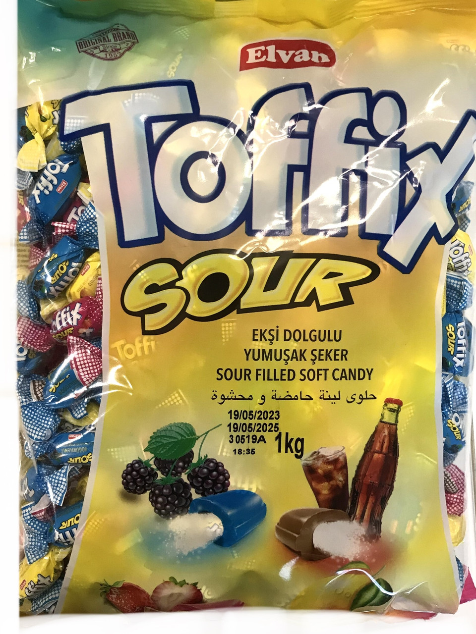 Купити Жувальна цукерка Toffix Sour Mix 1Kg, ціна 165 ₴ - Prom.ua (ID ...