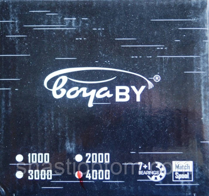 Котушка для спінінга, BoyaBy ZJ 4000, 7+1 підшипник, розмір 4000: купити, ціна 650,03 ₴, "Снасті ...