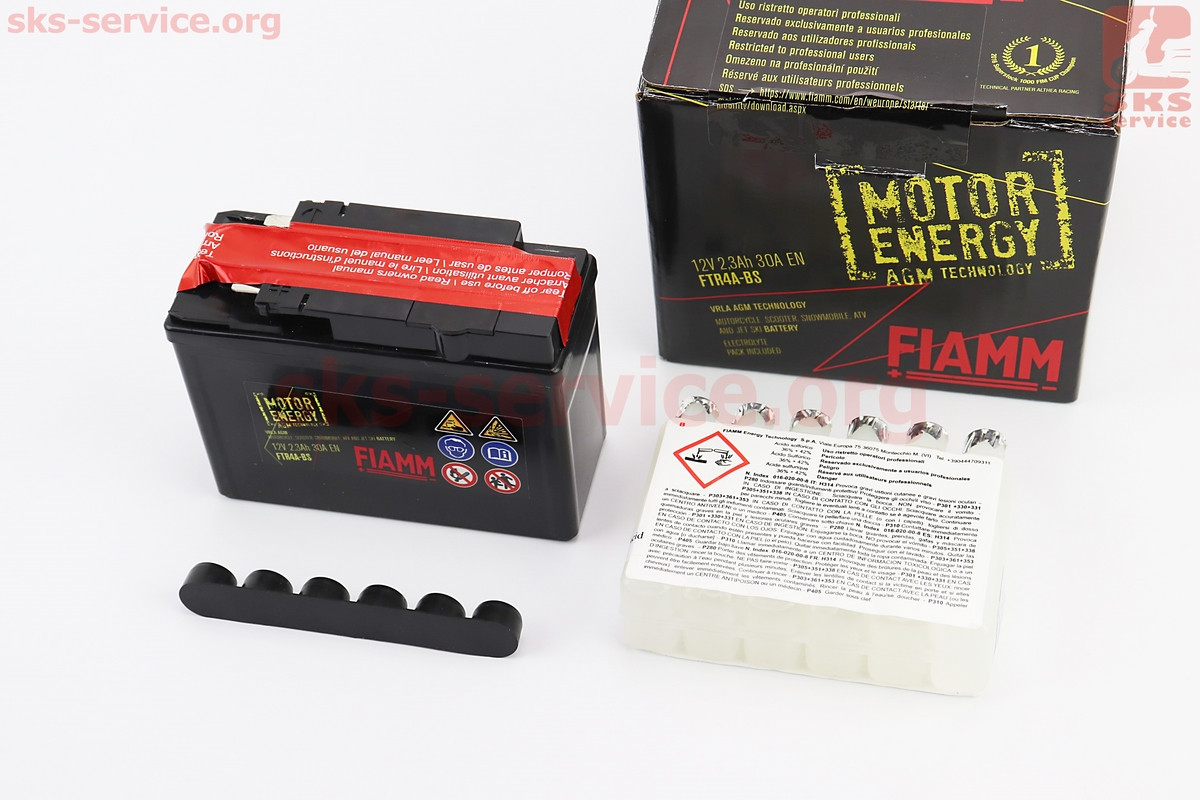Аккумулятор 12V2,3Ah FTR4A-BS кислотный (L115*W49*H85mm) "таблетка ...