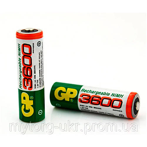 Аккумулятор АА GP Ni-MH 1.2V 3600mAh 1 шт (ID#2429130686), цена: 139.40 ...