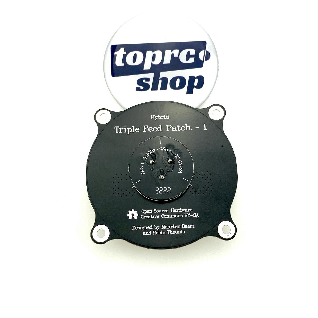 Антена для FPV окулярів Triple Feed Patch 5.8GHz кругова поляризація RP-SMA male (ID#1865811646 ...