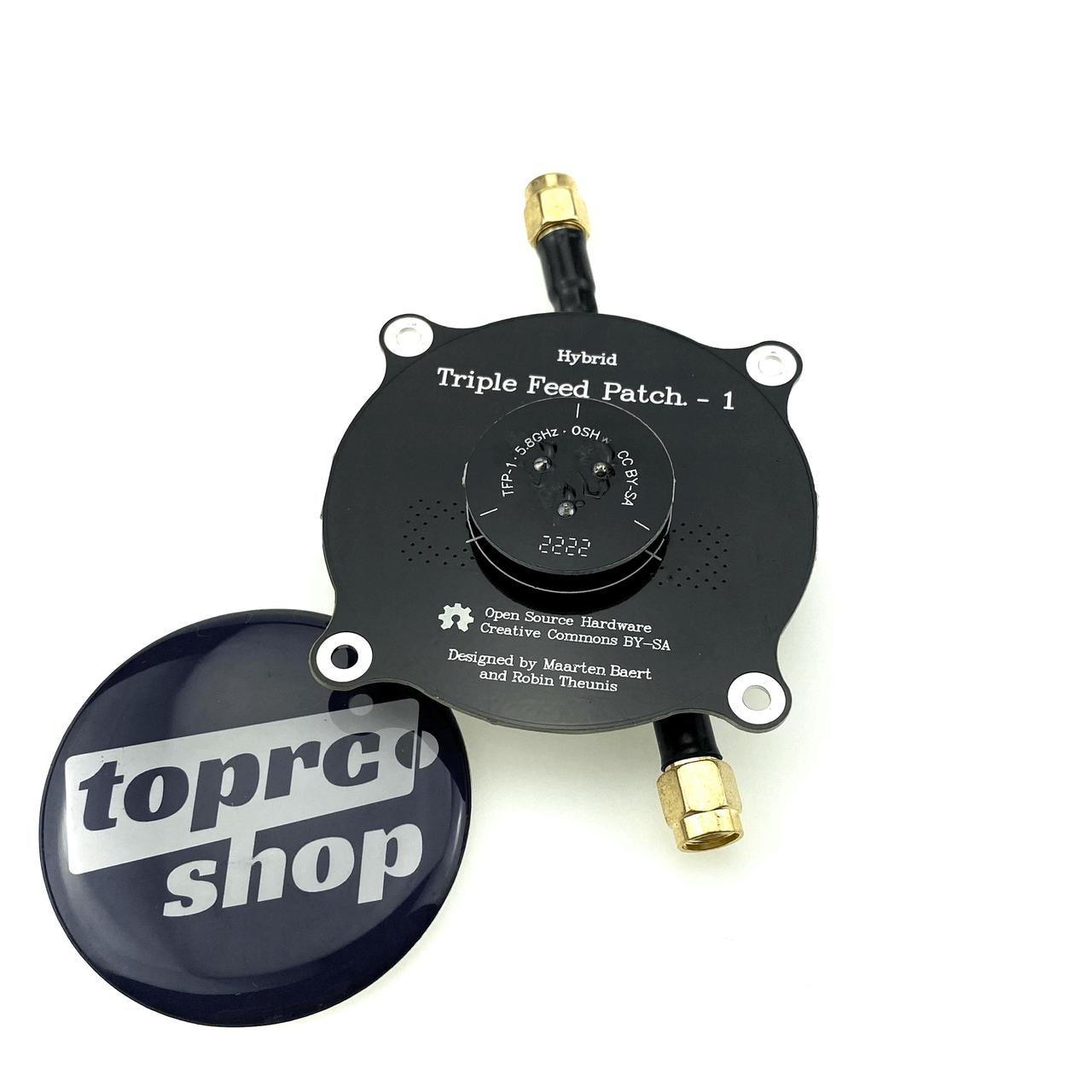 Антена для FPV окулярів Triple Feed Patch 5.8GHz кругова поляризація RP-SMA male (ID#1865811646 ...