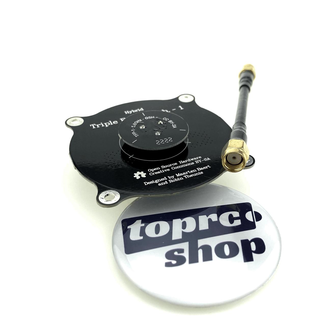 Антена для FPV окулярів Triple Feed Patch 5.8GHz кругова поляризація RP-SMA male (ID#1865811646 ...