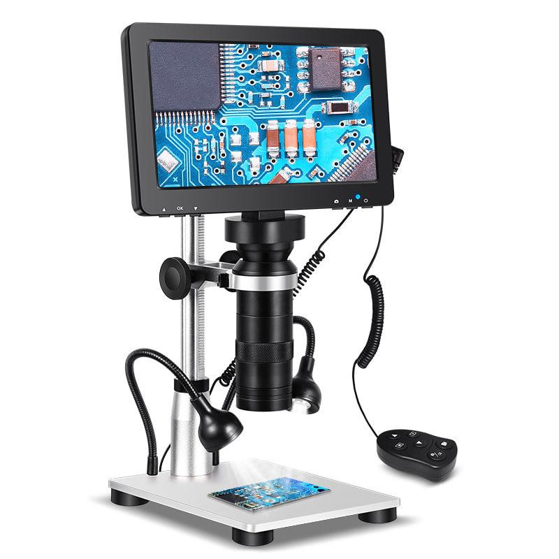 Микроскоп цифровой DM9S на штативе с монитором 7" и 12Mp камерой 1200x ...