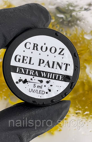 Купить Гель-фарба для нігтів Crooz Extra white 5 г., цена 100 ₴ — Prom.ua (ID#1874429536)