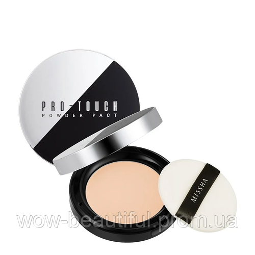 (No.23 Natural Beige) Компактна пудра Missha Pro-Touch Powder Pact ...