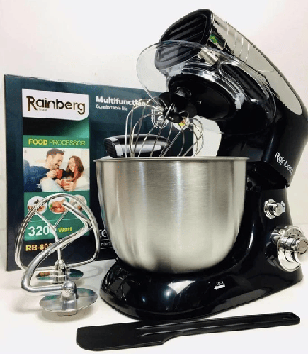 Планетарный миксер с металлической чашей Стационарный Rainberg ...