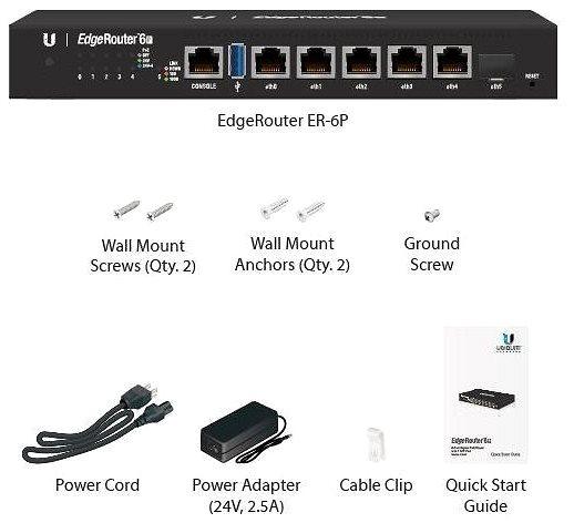 Купити Ubiquiti EdgeRouter ER-6P, PoE (ER-6P), ціна 11886 ₴ - Prom.ua (ID# 1875456504)