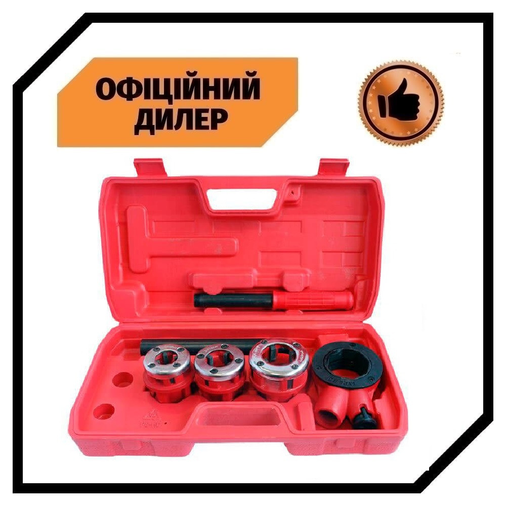 Набор плашек INTERTOOL SD-8003 клупи 3 шт. для нарезки резьбы 1/2"; 3/4"; 1" TSH TSH (ID ...
