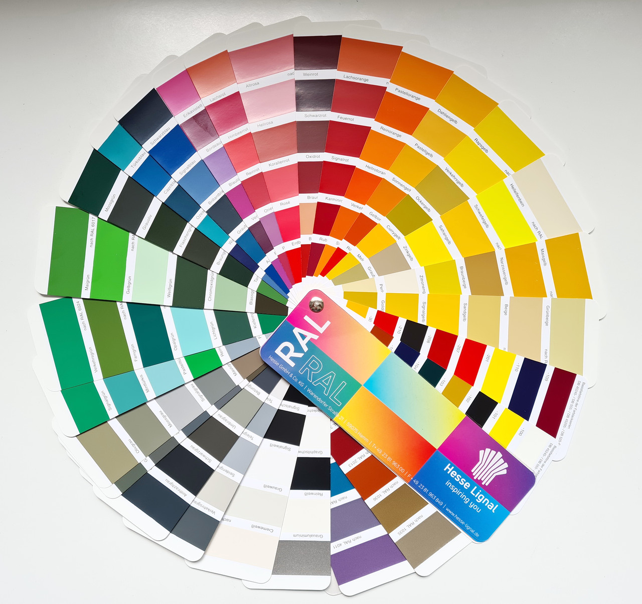 RAL-карта (каталог кольорів) — колірна гама, палітра, віяло для ...