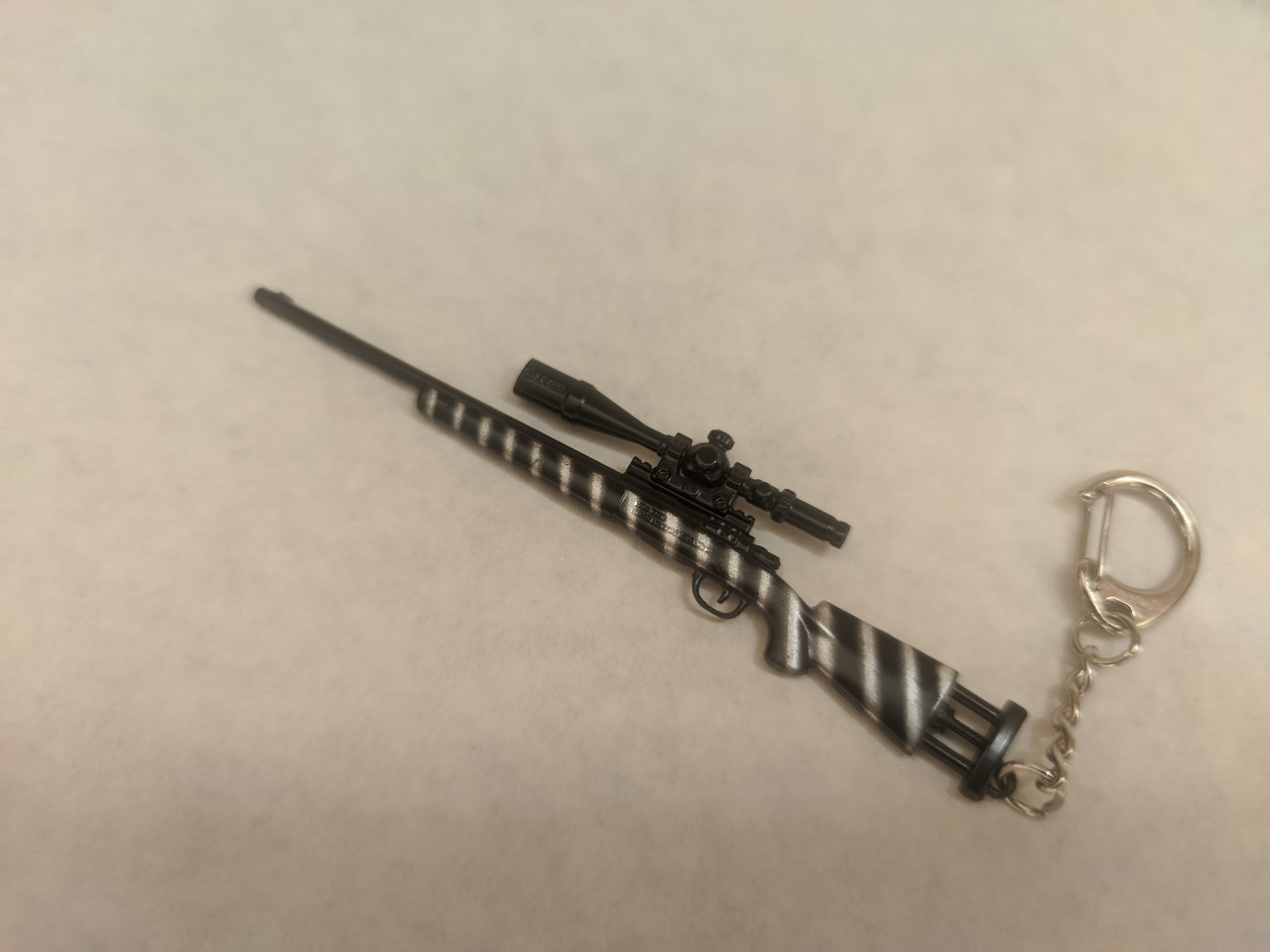 Купити Брелоки брелок зброя M24 м24 снайперка срібляста реквізит 12 см Pubg Seuno зебра ціна 98