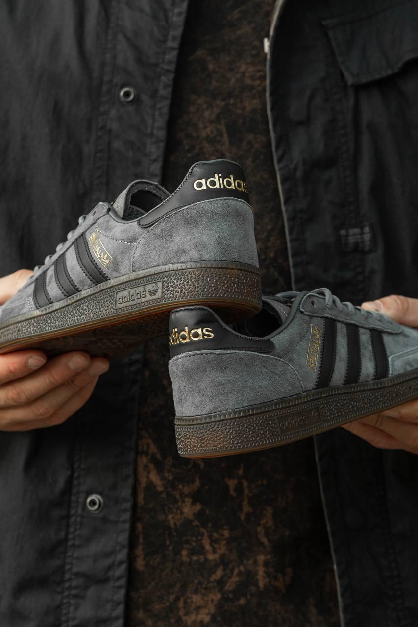 Купить Мужские кроссовки Adidas Spezial Grey Black Brown, серые ...