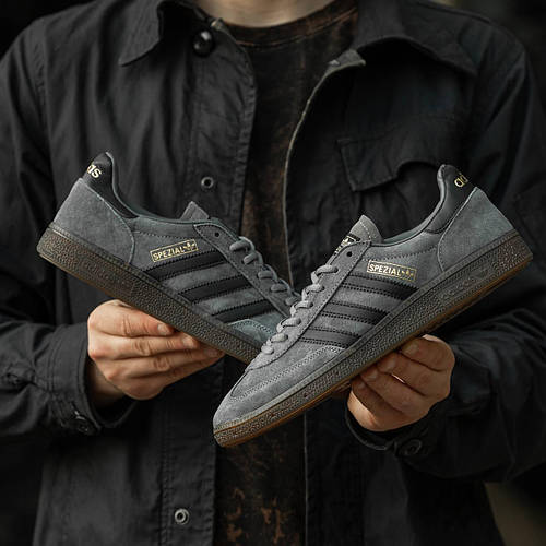 Купить Мужские кроссовки Adidas Spezial Grey Black Brown, серые ...