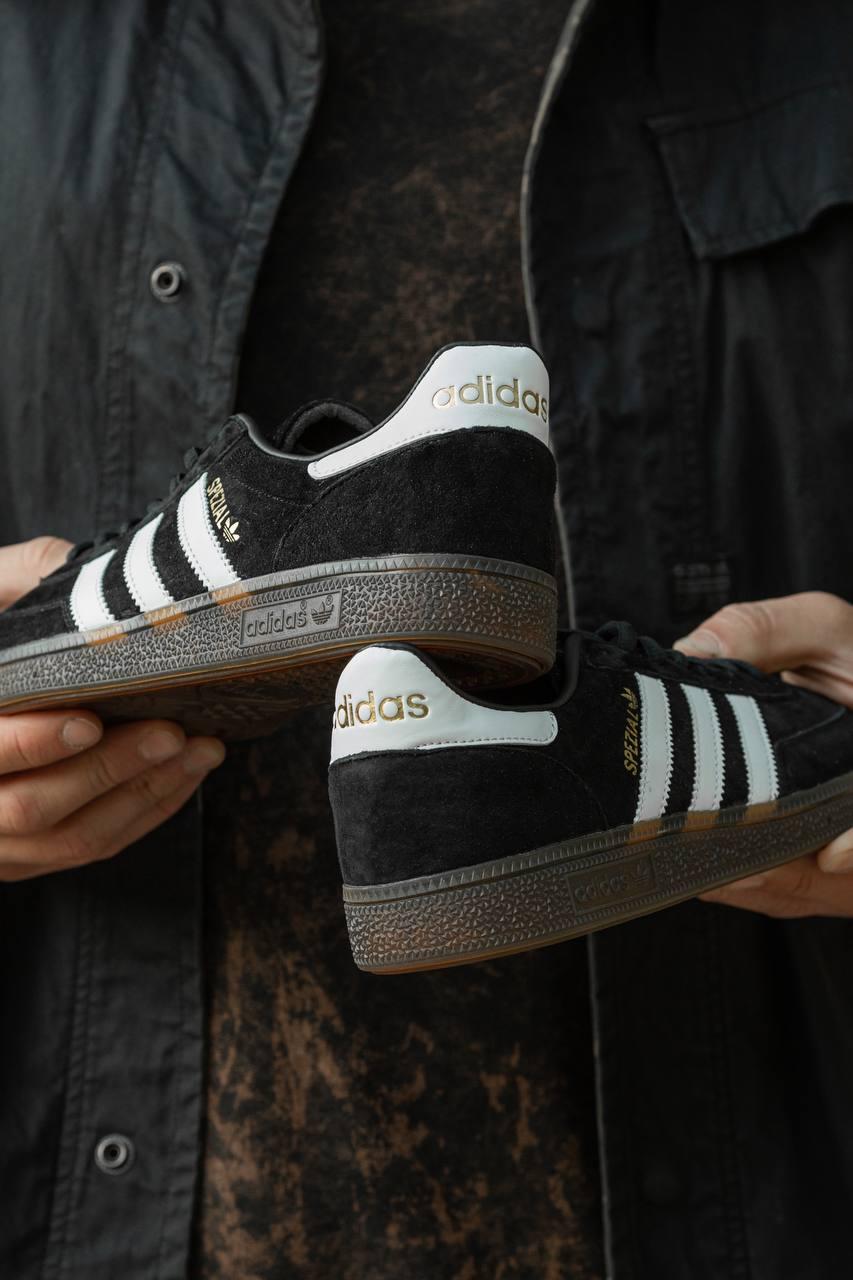 Купить Мужские кроссовки Adidas Spezial Black White Brown, черные ...