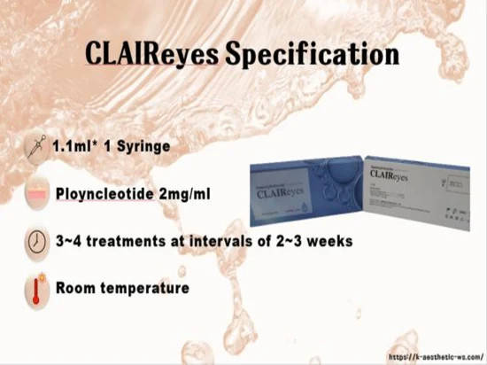 Купить Полинуклеотиды под глаза CLAIR eyes 1.1 ml шприц, цена 980 ₴ — Prom.ua (ID#1875896991)