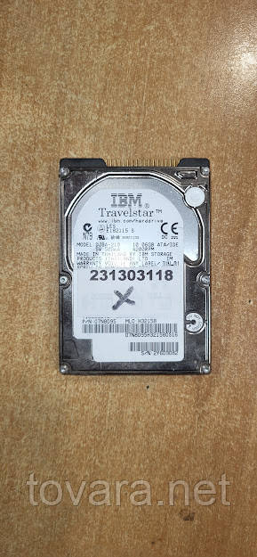 Жесткий Диск для Ноутбука 10 Gb / Гб IBM DJSA-210 2.5" IDE № 231303118 ...