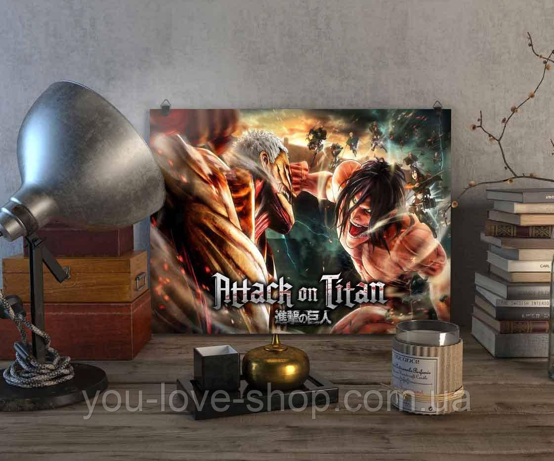 Металлический Плакат Атака Титанов "Титаны" / Attack On Titan — Купить ...