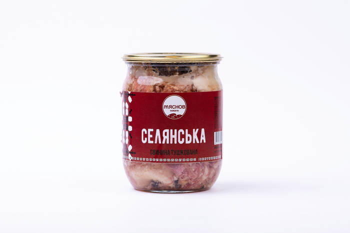 Тушенка свиная ТМ М'яснов по Селянськи 500г (ID#1875678384), цена: 98 ...